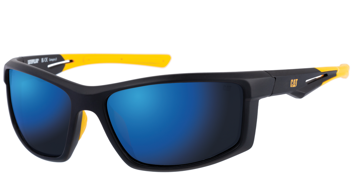 CTS 8015 Cat® Matte Black and Yellow Deutan Sunglasses