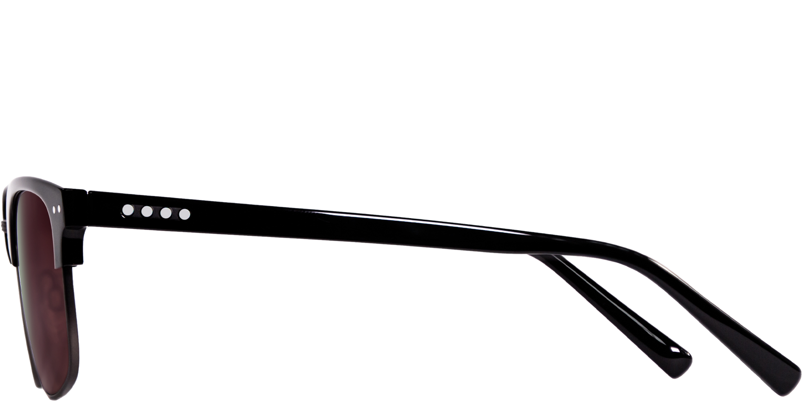 Derby Black Protan Color Blind Glasses: Browline Frame | EnChroma