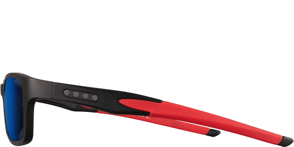 Eton Black/Red Rectangle Frame Sunglasses - Outdoor Deutan