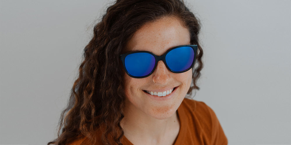 Laurel Lane Black Cat Eye Style Outdoor Protan Sunglasses