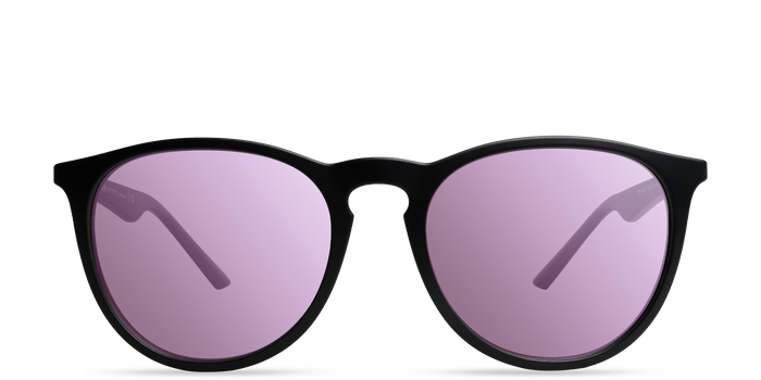 Oakvale Black Frame Round Lens Indoor Color Blind Sunglasses